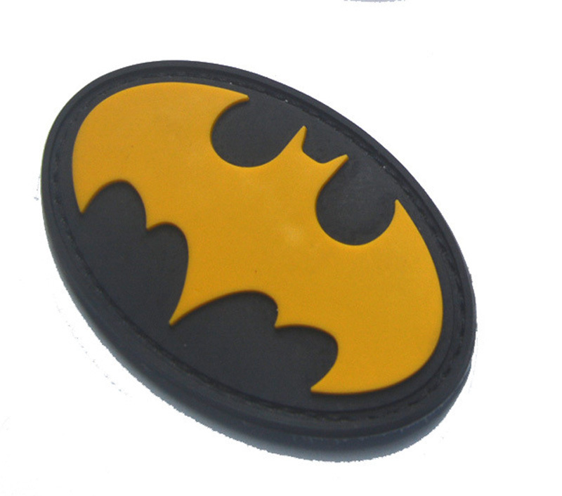 BATMAN SUPER HEROES MILITARY USA ARMY HOOK LOOP PATCH RUBBER PATCHES ...