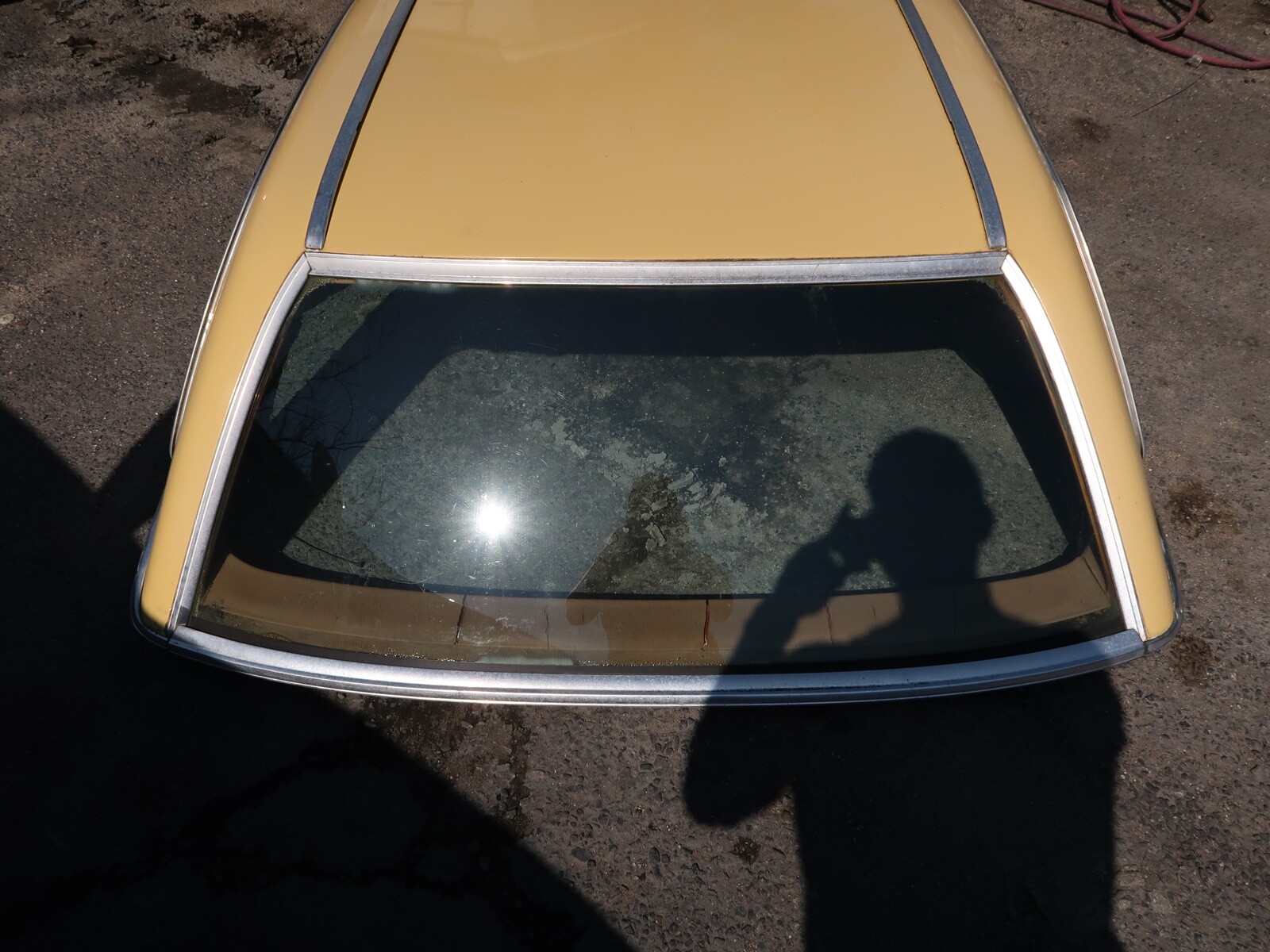 1972-1989 MERCEDES R107 380SL GENUINE CONVERTIBLE HARD TOP ROOF YELLOW ...