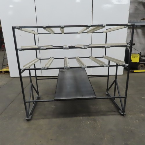 Modular Rolling Gravity Flow Skate Roller Rack Shelving Unit 72x67x66 ...