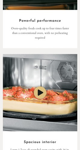GE Monogram Built-In Oven with Advantium Speedcook - 120V ZSC1201NSS01 ...