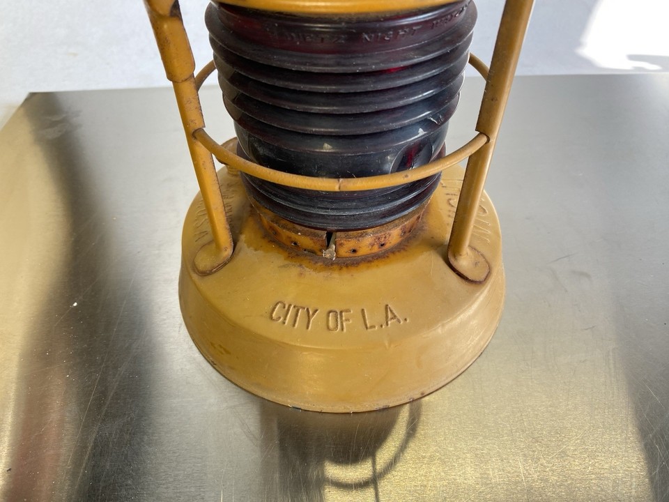 Vintage 1950s DIETZ Night Watch Railroad Lamp Lantern w/ Fresnel Red ...