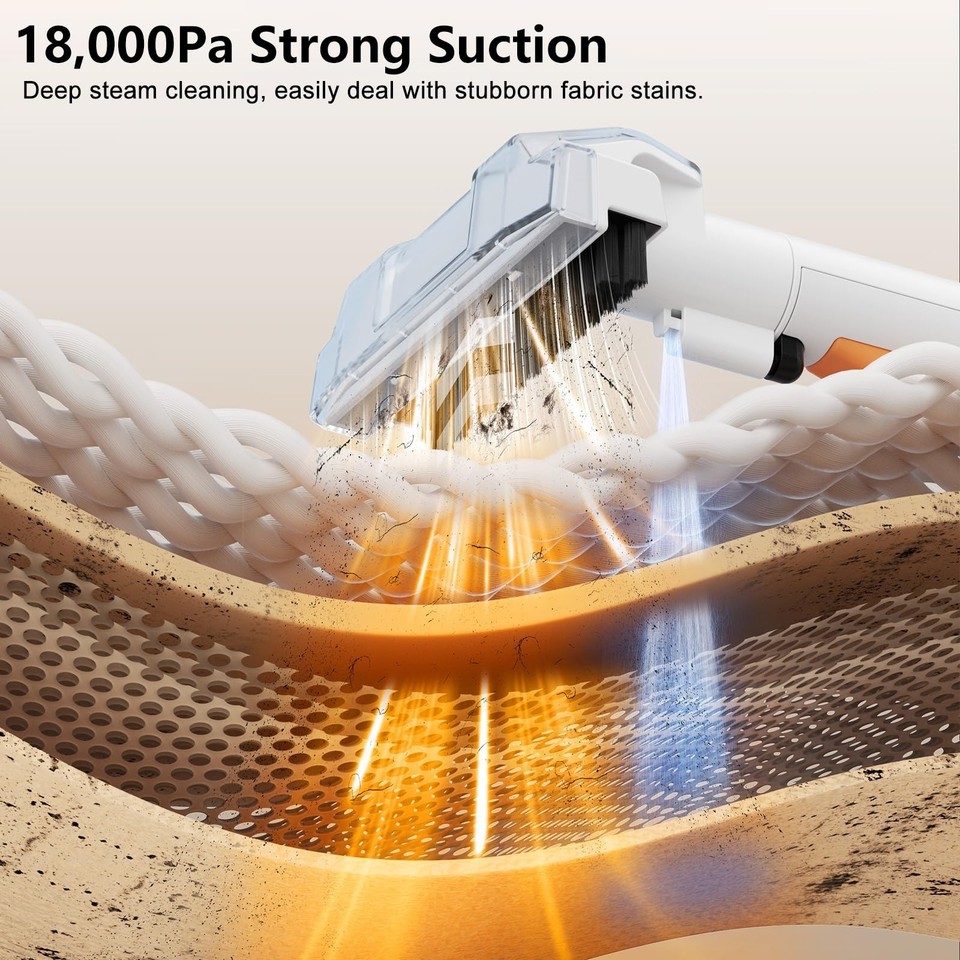 Portable Carpet & Upholstery Spot Cleaner Machine, Pro 18Kpa Powerful ...