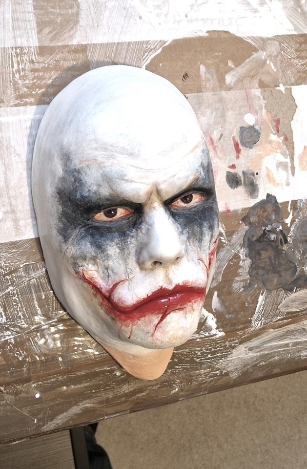 life size bust joker heath ledger life cast the dark knight | eBay