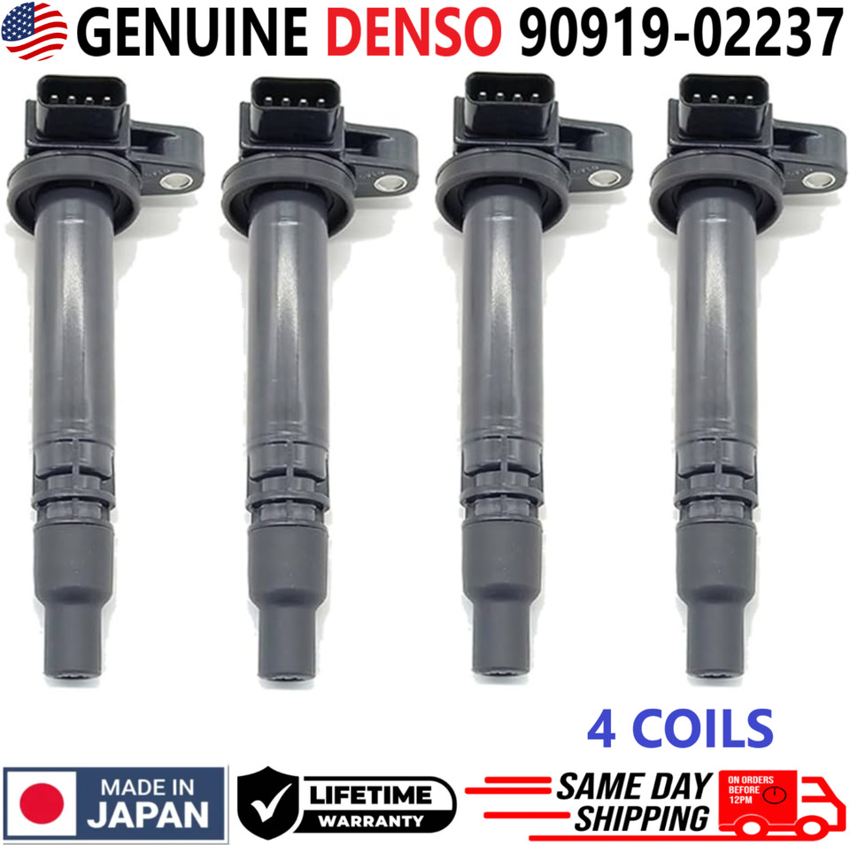 GENUINE DENSO x4 Ignition Coils For 2000-2016 Toyota & Scion xA xB ...