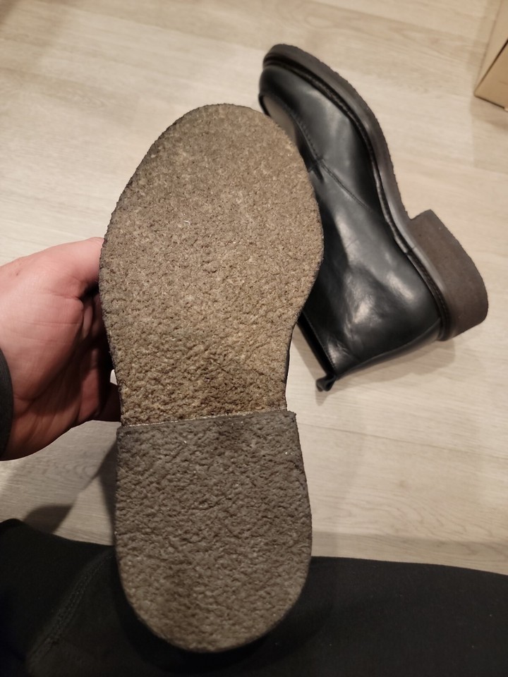 VINTAGE Samsonite Black Leather Shoes Size 7 US. GORGEOUS CONSTRUCTION ...