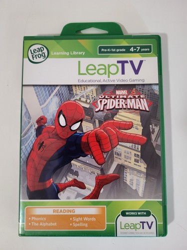 Leap Frog Leap TV Marvel Ultimate Spiderman Educational Video Game NEW ...