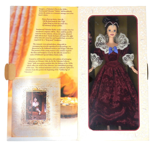 1996 SENTIMENTAL VALENTINE BARBIE DOLL HALLMARK SPECIAL MATTEL NIB NEW ...