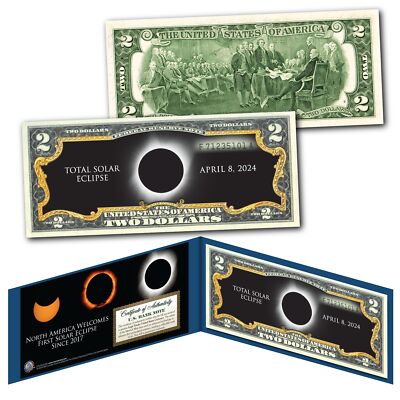 2024 TOTAL SOLAR ECLIPSE April 8th Official Authentic Legal Tender U.S ...