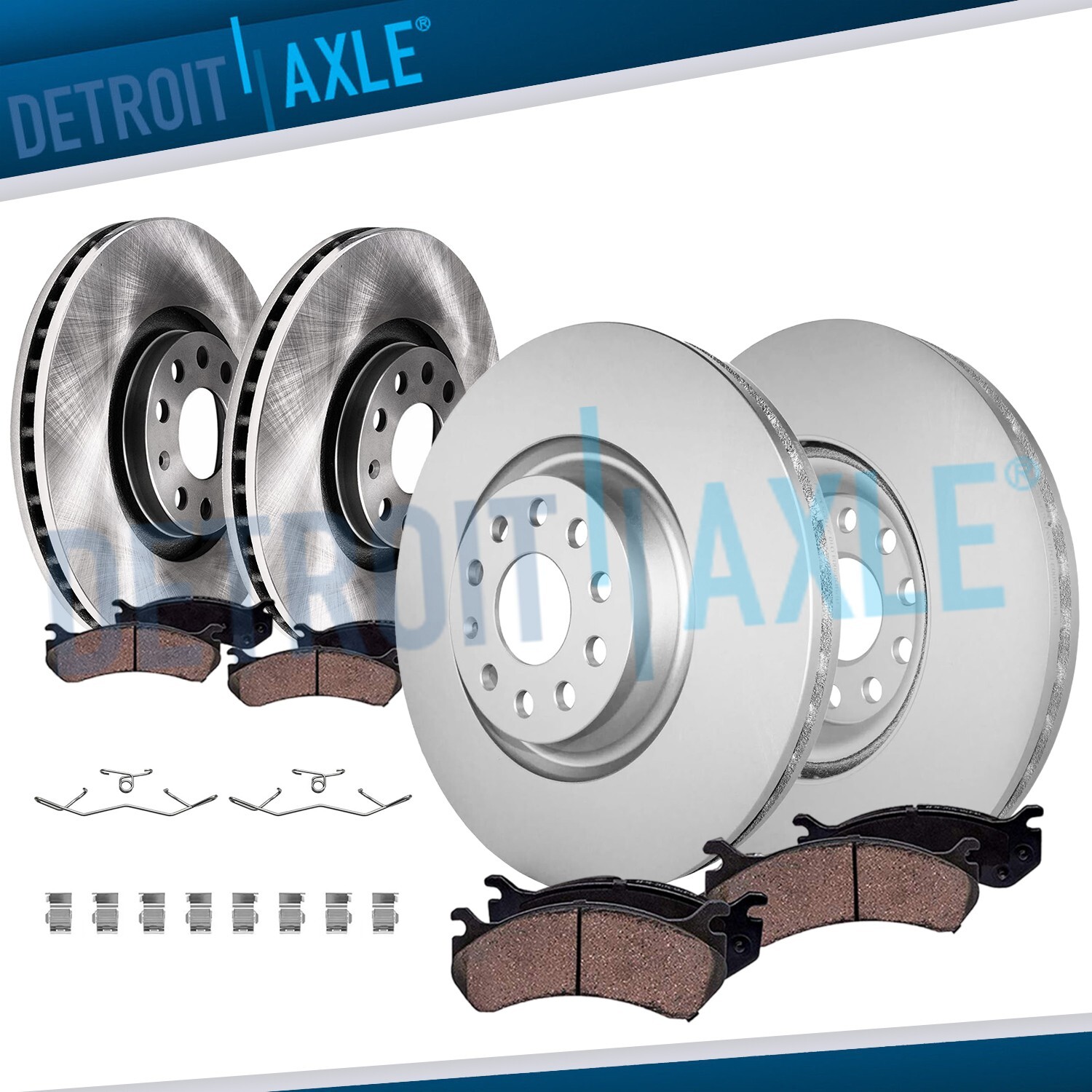 8pc Front Rear Disc Brake Rotors Ceramic Brake Pads for 2018 Volkswagen ...