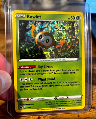 Pokemon Rowlet Holo 2/15 | eBay