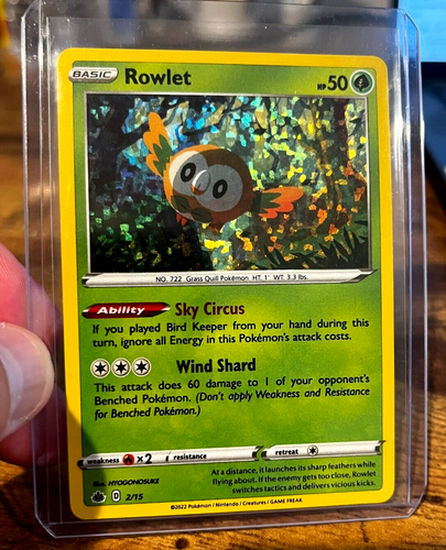 Pokemon Rowlet Holo 2/15 | eBay