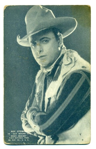 ROY STEWART - WESTERN & COWBOYS SILENT MOVIE ACTOR ARCADE CARD - CIRCA ...