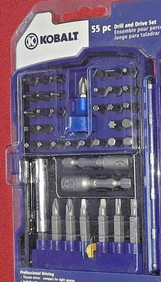 New Kobalt 55-Piece DRILL and DRIVE SET SPEEDFIT. Item # 0779899, Model ...