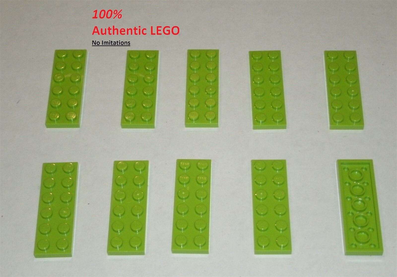 LEGO NEW 2x6 Lime Plate (10x) 4210218 4271566 4563344 4621548 Brick ...
