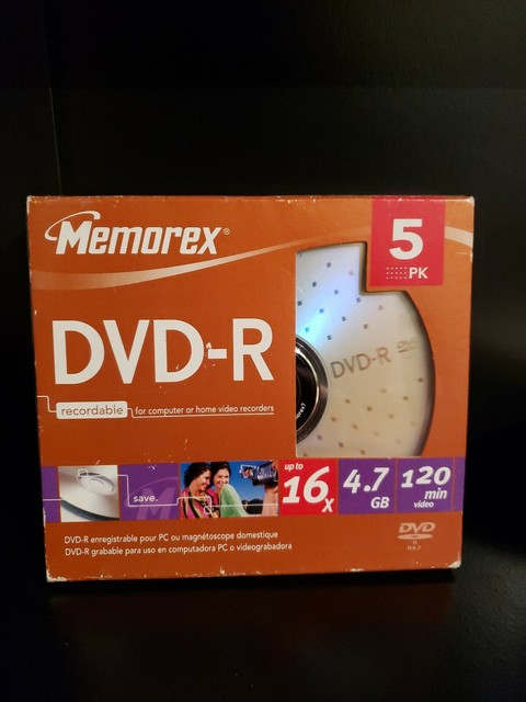 Memorex DVD+R 5 Pack 16X 4.7GB Recordable 120 Min + CD-R 25pk | eBay