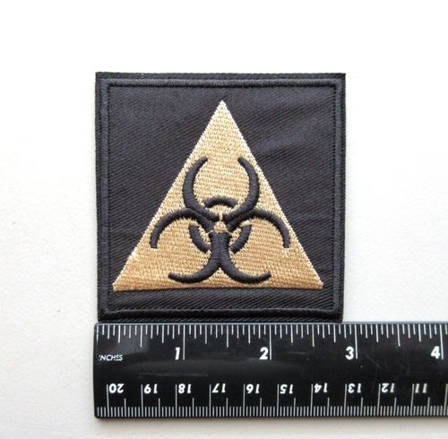 🔥Biohazard Danger Symbol Warning Sign Embroidered Iron On Patch | eBay