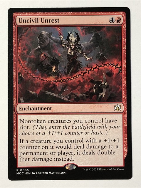 MTG Uncivil Unrest Commander: March of the Machine 35 Regular Rare for ...