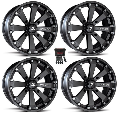 MSA M20 Kore UTV Wheels/Rims Black 16" Can-Am Maverick X3 | eBay