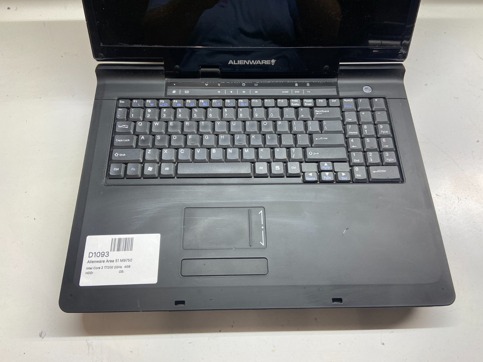 Alienware Area 51 M9750 M9700i -R1 Gaming Laptop Intel Core 2 T7200 4GB ...