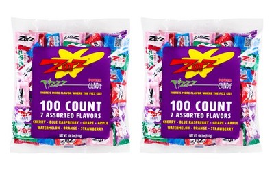 Fizzy Bulk Candy (Assorted, 200 Units)- Hard Candy Individually Wrapped ...