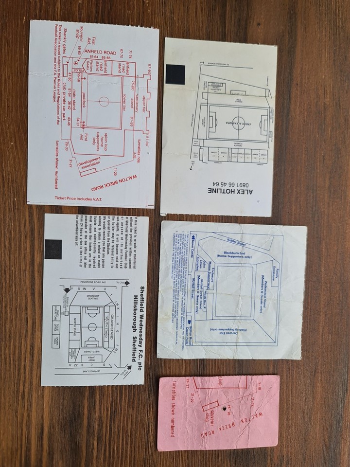 Liverpool Match Tickets 1980s And 90s x5 | eBay UK