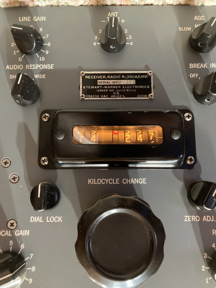 Stewart-Warner (Collins) R-390A/URR Receiver - Vintage Tube-Type ...
