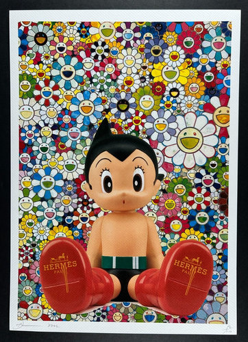 DEATH NYC 45x32cm Lt Ed Signed Graffiti Pop Art Print, COA Astro Boy ...