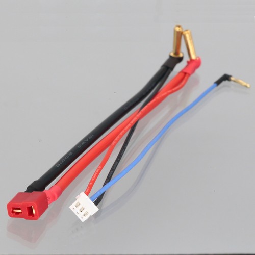 RC 5mm Bullet to T-plug Deans Female 2S JST-XH Balance Wire Hard case ...