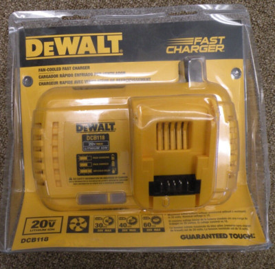 DEWALT DCB118 Flexvolt 20V, 60V Rapid Battery FAST Charger NEW SEALED ...