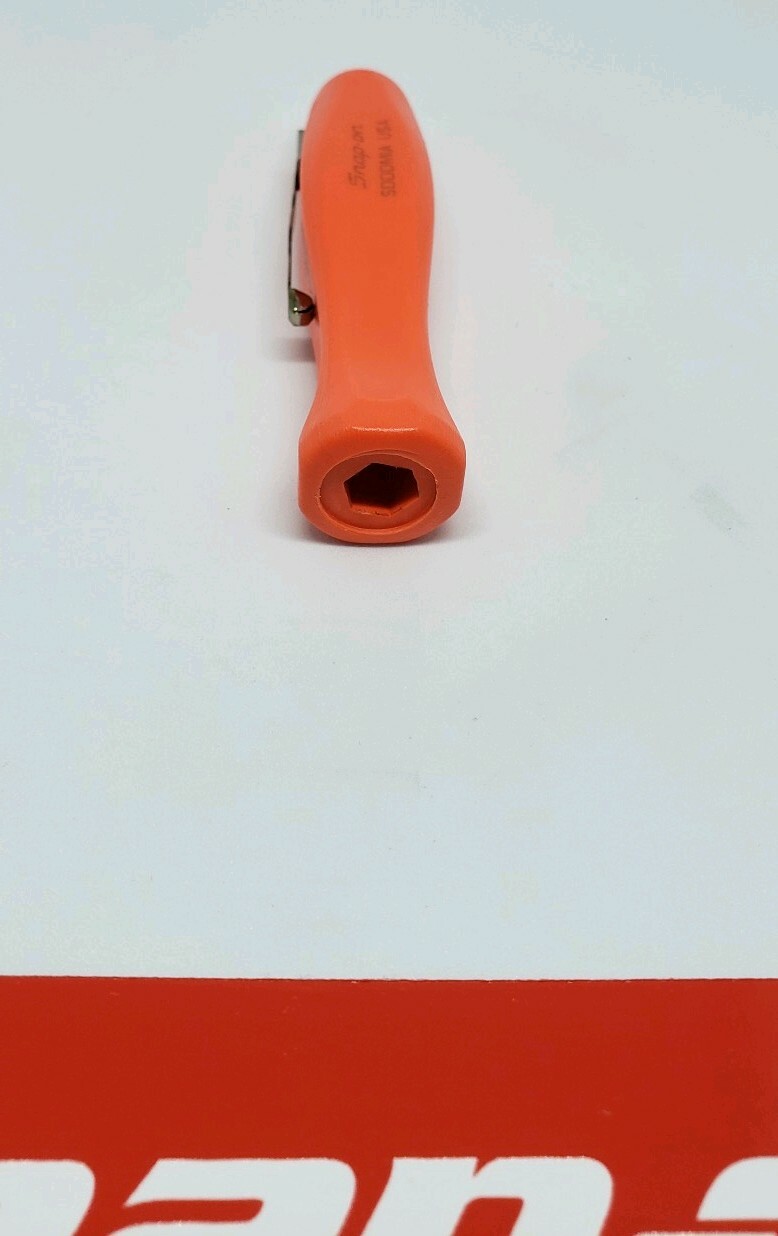 ORANGE Snap on tools pocket screwdriver REVERSIBLE TIP pocket ...