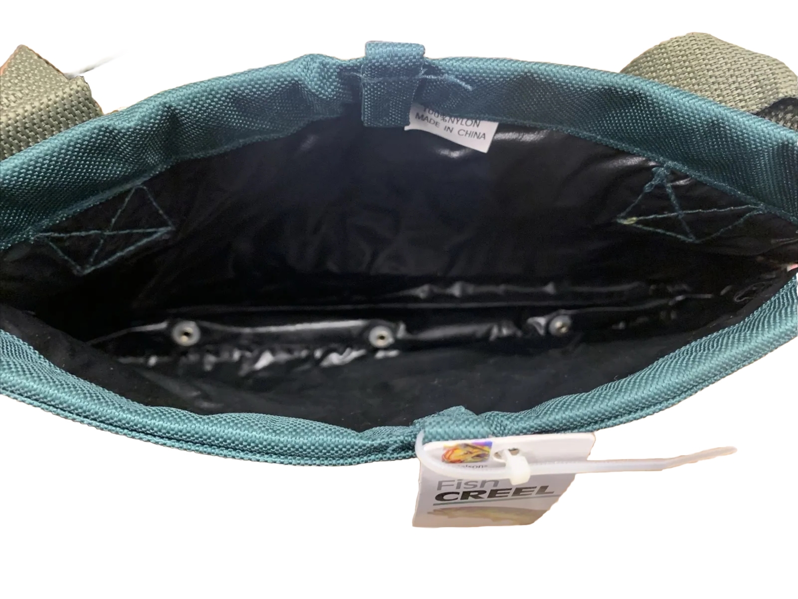 Danielson Green Canvas Fishing Creel Tackle Bag Adjustable Strap for ...