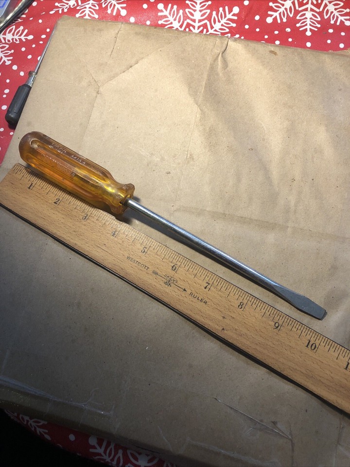 Vintage VACO TOOLS A416-6 Slotted Screwdriver, USA Ready To do work See ...