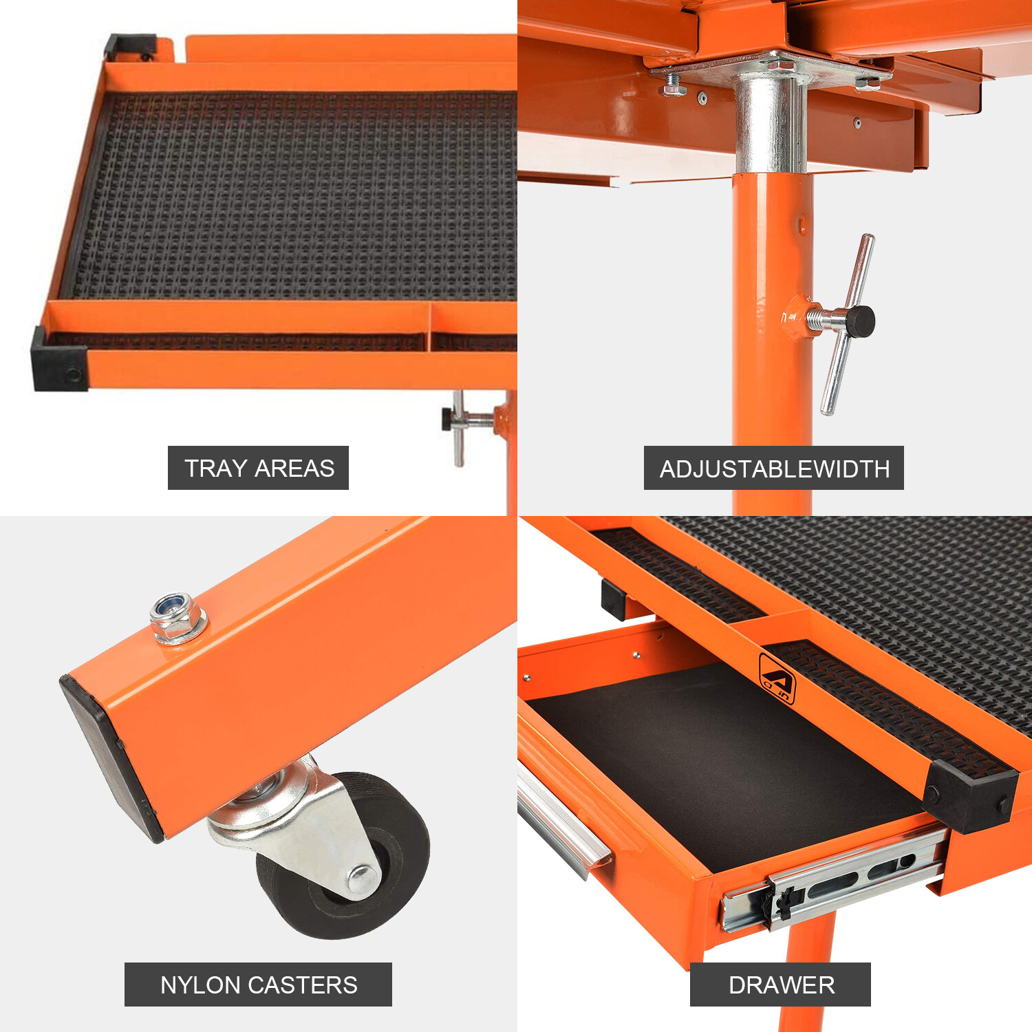 Aain Lt018 Heavy Duty Adjustable Work Table With Drawer 200 Lbs for ...