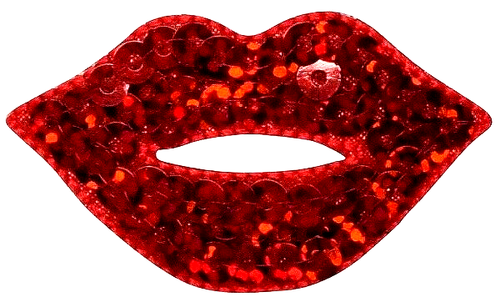 Iron-On Applique Red Sequin Lips 1-3/4" x 1-1/8" | eBay