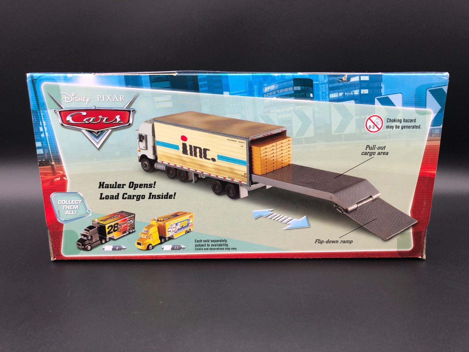Disney Pixar Cars Chet Boxkaar Hauler Final Lap Truck Stop Semi Cab ...