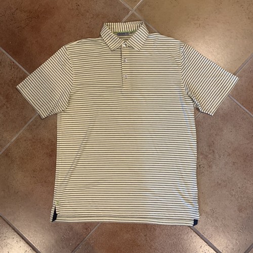 Tasc Performance Polo Shirt Adult Medium Striped Short Sleeve Mens | eBay