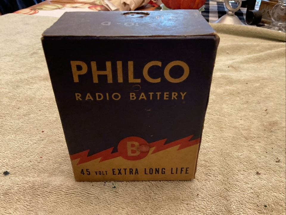 Vintage Antique Radio Battery B Philco For Display only BinB1 | eBay