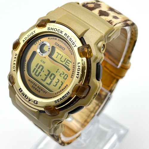 Casio Baby-G Leopard Digital Watch BG-3000V Rare Used | eBay