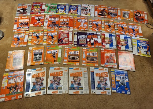 Collectible Cereal Boxes Sports Wheaties Kelloggs Gen Mills flat VGC ...