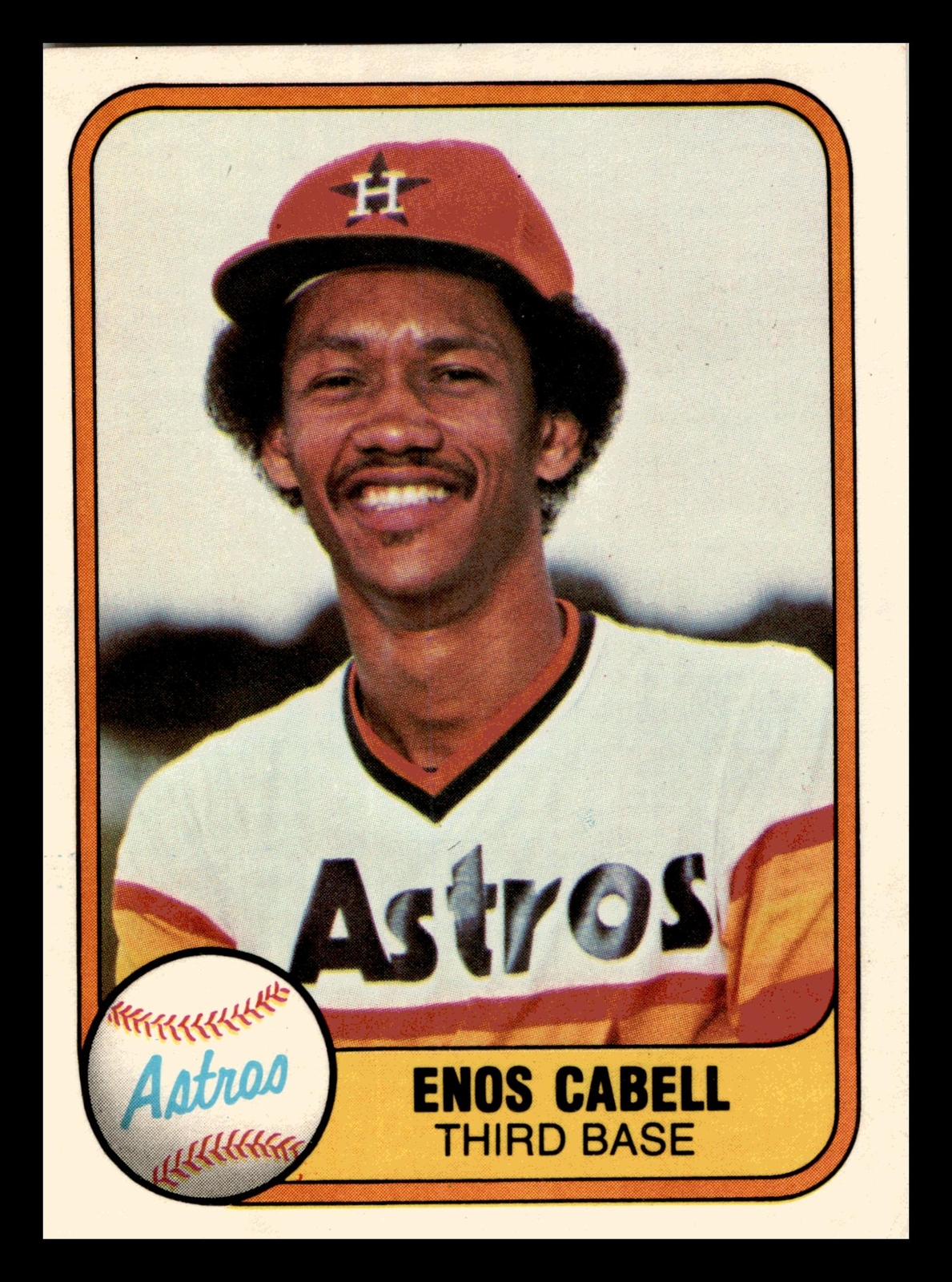 Enos Cabell 1981 Fleer #58 Houston Astros Near Mint NM | eBay