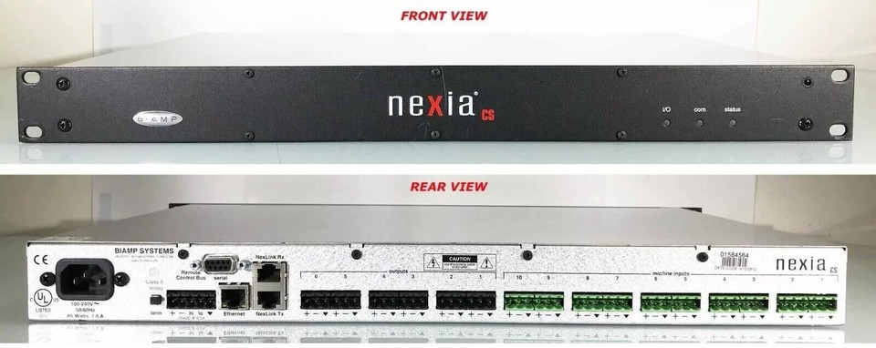 BIAMP NEXIA CS DIGITAL SIGNAL PROCESSOR AUDIO CONFERENCING (LPX54) 10 ...