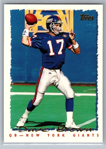 1995 TOPPS CARD # 140 Dave Brown - New York Giants | eBay