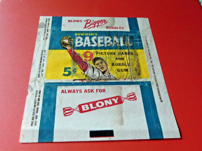 1955 BOWMAN BASEBALL CARD WRAPPER !! | eBay