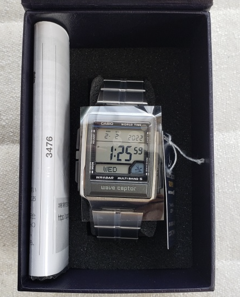 CASIO WV-59RD-1AJF WAVE CEPTOR Radio Clock Super Illuminator Type Watch ...