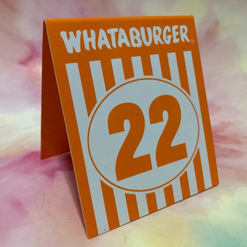 Whataburger Table Tent #'s You Pick The Number No Limit $5 Flat Rate ...