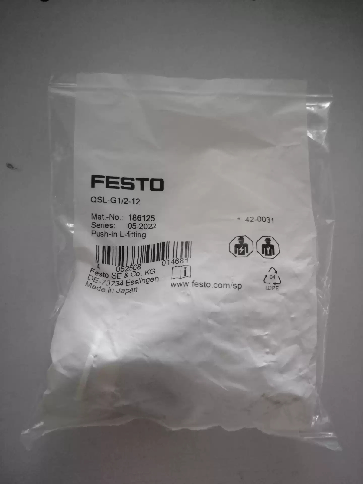 1pcs Festo QSL-G1/2-12 186125 plug | eBay