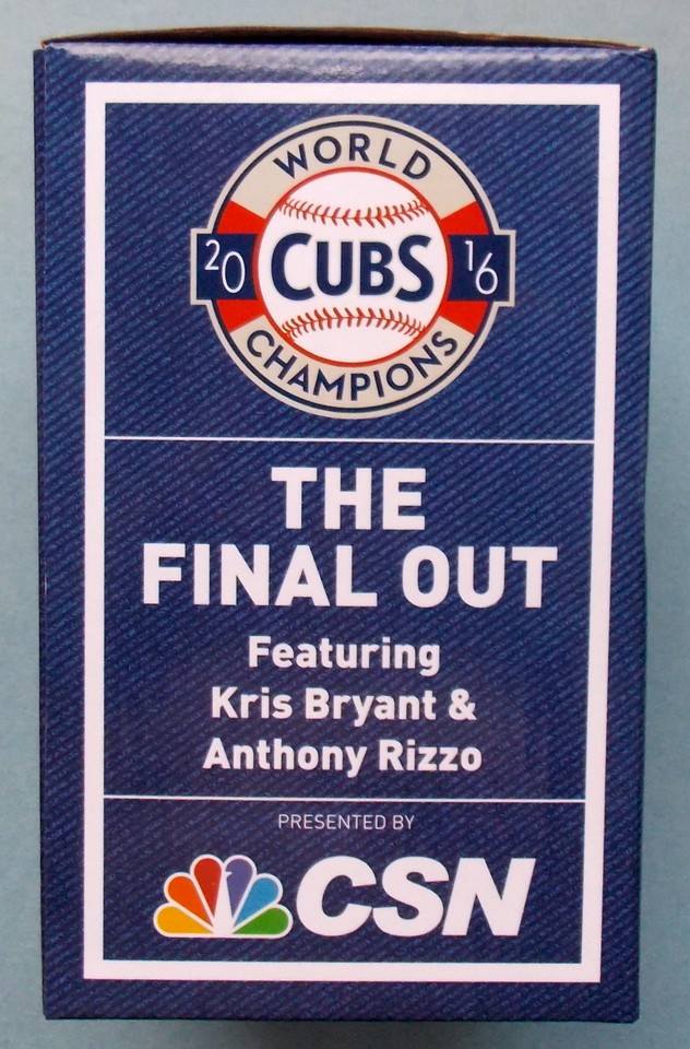 2017 Chicago Cubs Baseball - Kris Bryant Anthony Rizzo "FINAL OUT ...