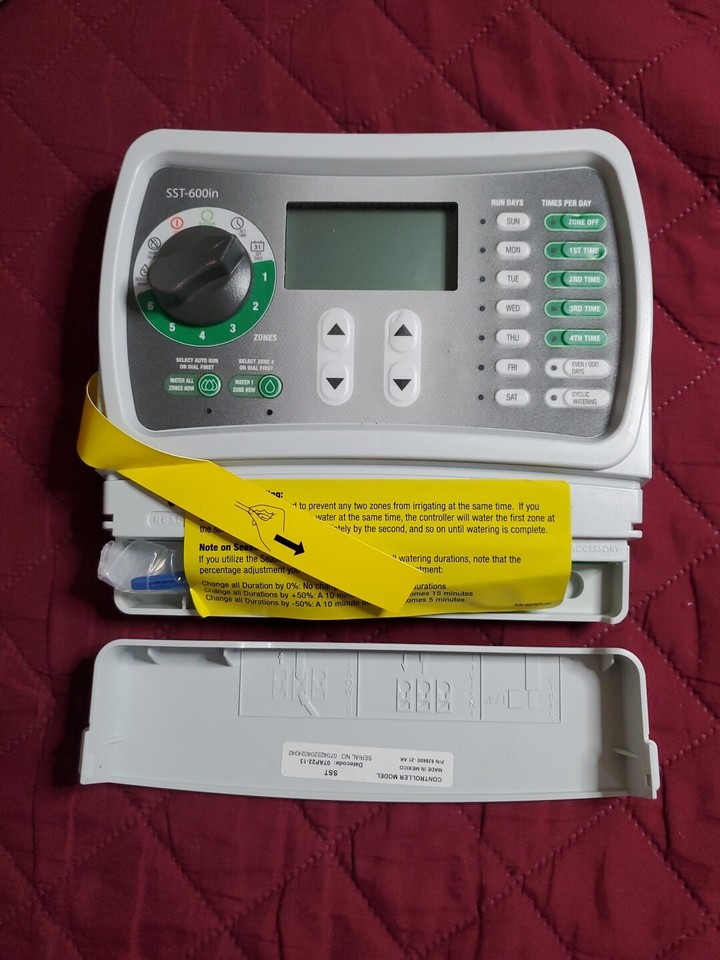 Rain Bird SST-600IN Indoor Sprinkler/Irrigation System Timer control ...