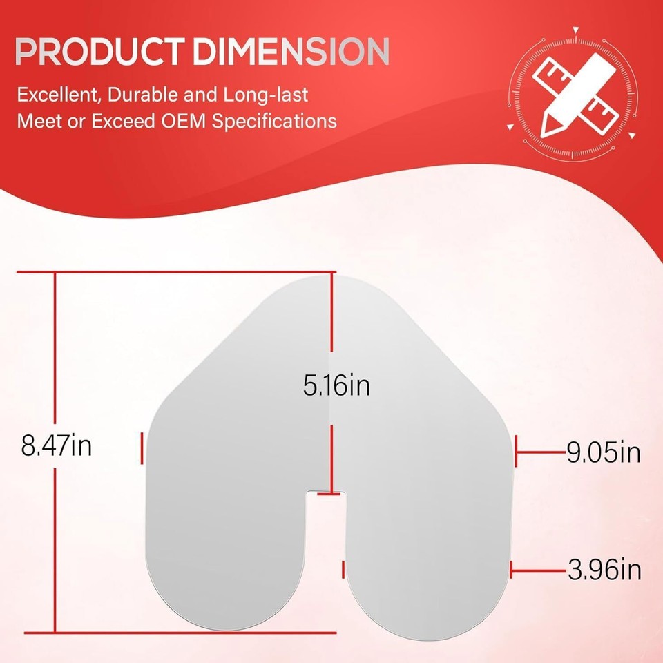 80638 Bow Guard with Notch for Boats 3M Boat Bow Protector 9 x 8.75 ...