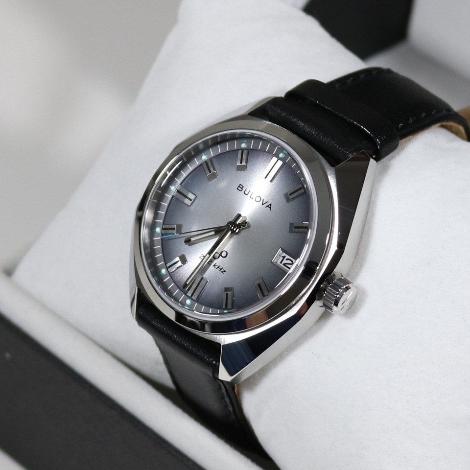 Bulova Jet Star Precisionist Men's Stainless Steel Grey Dial Watch ...